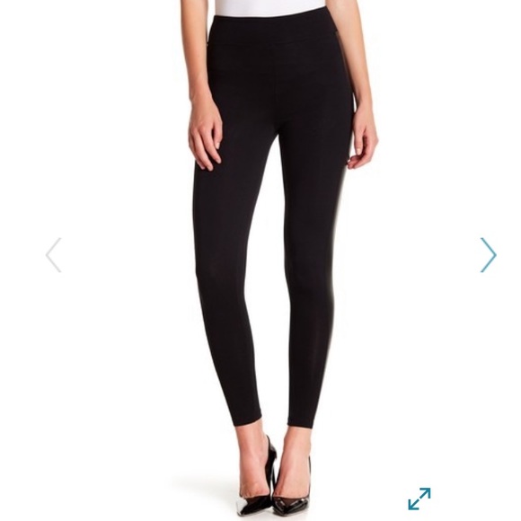 Abound | Pants & Jumpsuits | Abound Faux Leather Striped Black Leggings ...